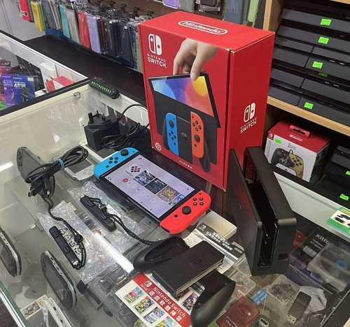 Nintendo switch oled Чип+20 игр