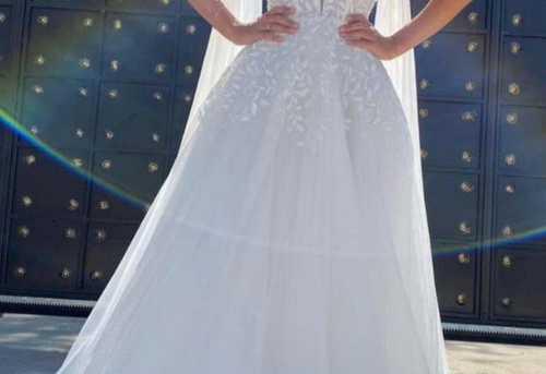 Свадебное светоотражающее платье 44-46 размера