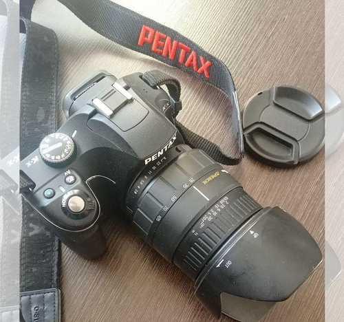 Фотоаппарат Pentax k-x с объективом Sigma