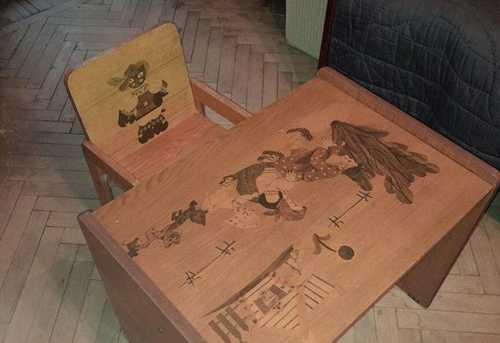 Детский стол и стульчик СССР