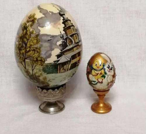 Сувенир: Рвсписное деревянное яйцо