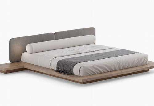 Дизайнерская Двуспальная кровать с мягким изголовь