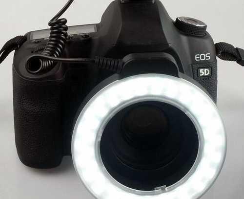 Свет LED кольцевой на объектив видео и фото камеры