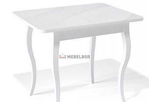 Стол обеденный Kenner 900 C белый/стекло белое гля