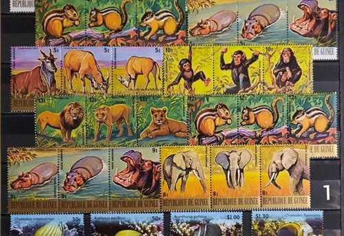 Коллекция марок фауна 60-90х 13 (чистые)
