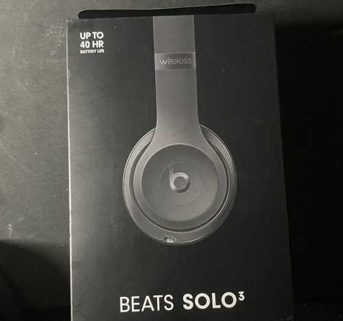 Beats solo 3 wireless black (Как новые )