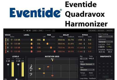 Eventide Quadravox - VST плагин лицензия