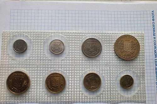 Монеты набор в запайке Украина 1996 Очень Редкий