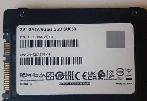 Жесткий диск SSD на 240гб