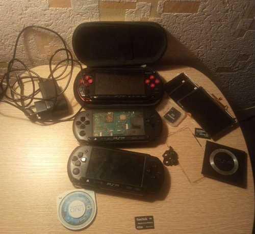 Sony PSP 2001 и e1008 на запчасти