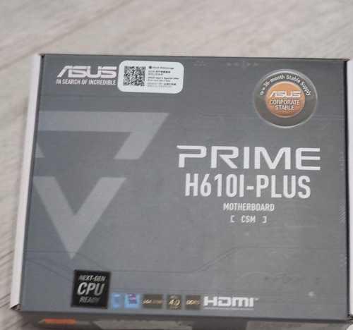 Asus prime h610i plus, i5 12400, i3 12100