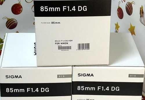 Sigma 85mm f/1.4 DG HSM Art Nikon F Новый-Гарантия