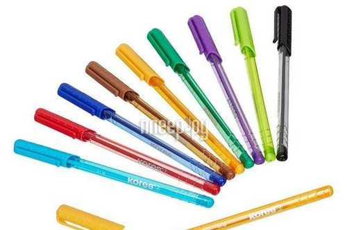 Набор шариковых ручек Kores Ручка K1-M 10 цвет