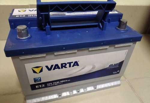 Аккумулятор бу Varta E12 74 70 75Ah гарантия 1 год