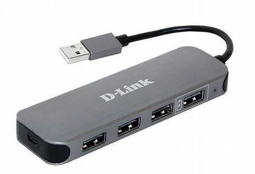 USB HUB D-link DUB-H4 3 порта USB2.0 + 1 порт быст