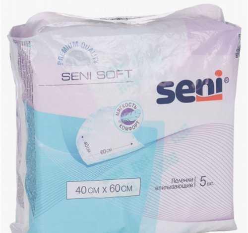 Пеленки Seni Soft 40x60см,5 шт. Самовывоз