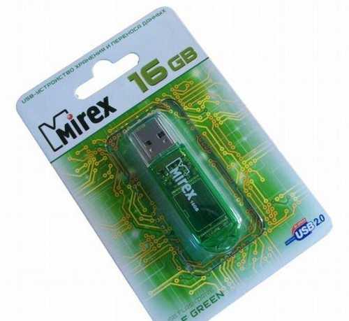 USB флешка Флешка 16 гб Mirex Elf Green
