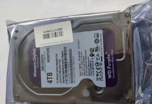 Жесткий диск WD Purple WD40purz, 4тб, HDD, SATA II