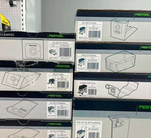 Оригинальные мешки для пылесосов Festool