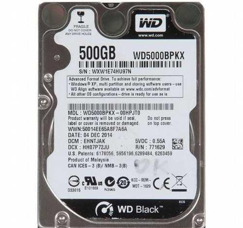 Жесткий диск 500GB WD5000bpkx с разбора WD5000bpkx