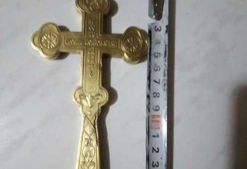 Крест требный латунный