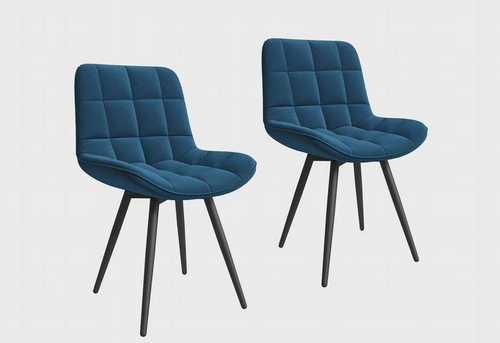 Комплект стульев Бруно синий / черный