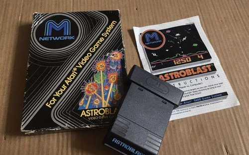 Картридж atari astroblast 1982 года