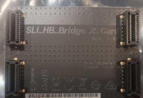 SLI-мост ASRock SLI HB bridge 2S card