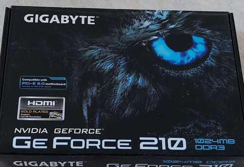 Видеокарта Gigabyte Nvidia GeForce 210 1Gb DDR3