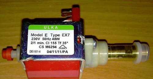 Насос ulka EX7 48W 220V on/off-2/1min 7bar CS M629