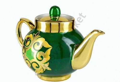 Чайник заварочный для самовара «Орнамент зелёный»