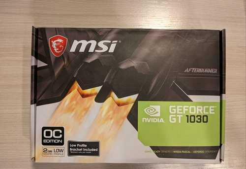 Видеокарта MSI nVidia GeForce GT 1030, 2гб, gddr5