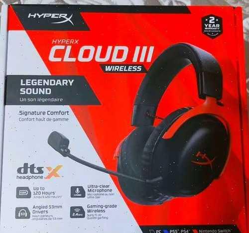 Беспроводные игровые наушники cloud hyper x 3