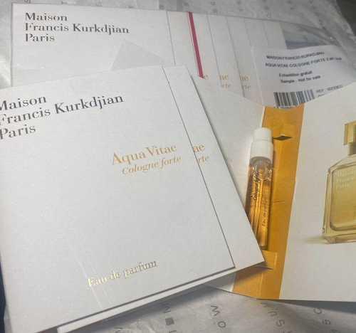 Aqua Vitae Cologne Forte Maison Francis Kurkdjian