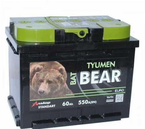 60Ah Аккумулятор 12В 6ст-60.1 Tyumen Bat Bear 550A