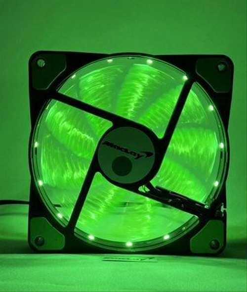 Вентилятор для корпуса пк 120мм LED (зеленый)