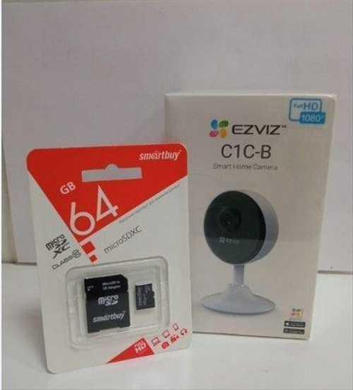 Камера C1C-B ezviz в комплекте с картой памяти