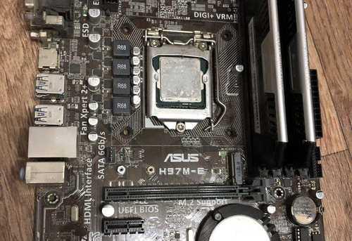 Материнская плата asus + i3 3340 + 4x2 ddr3 1866