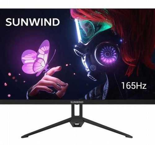 SunWind 23.8" SUN-M24BA107 черный IPS LED 16:9 hdmi матовая 300cd 178гр/178гр 1920x1080 165Hz G-Sync