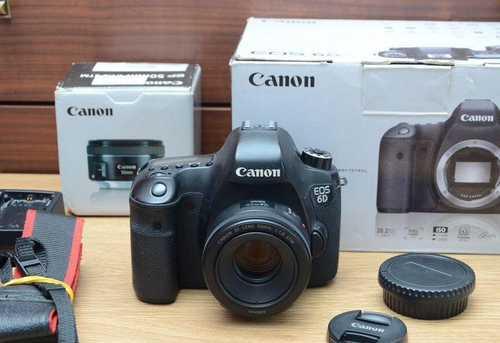 Canon 6D Body +Canon EF 50mm STM f1.8 (с коробкой)