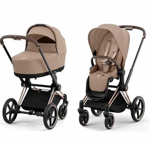 Коляска 2в1 Cybex Priam 4 Cozy Beige (2024)