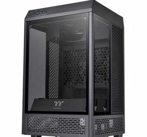 Корпус Thermaltake The Tower 100 CA-1R3-00S1WN-00 /Black/Win/spcc/Tempered Glass*3 (525756)