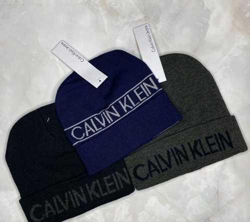 Мужская шапка calvin klein демисезонная