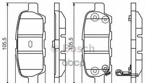 Колодки торм диск к-т 0986495089 Bosch