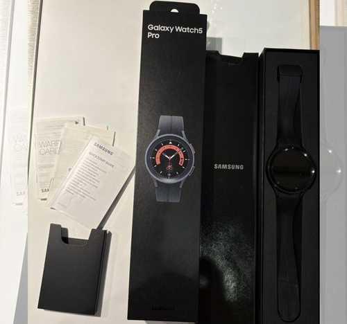 Samsung galaxy watch 5 pro black titanium 45 mm