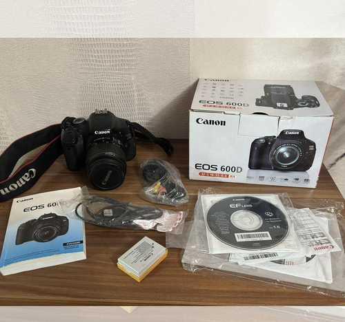 Зеркальный фотоаппарат canon eos 600d