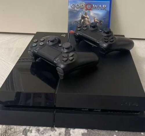 Sony PlayStation 4 Slim, 1000 гб, 2 геймпада