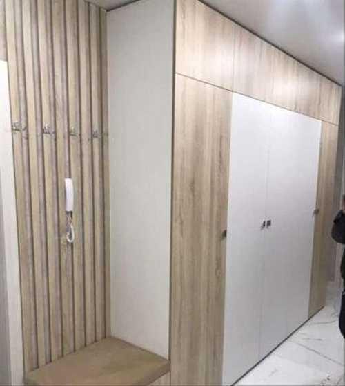 Шкаф гардеробная с распашными дверями на заказ Т81