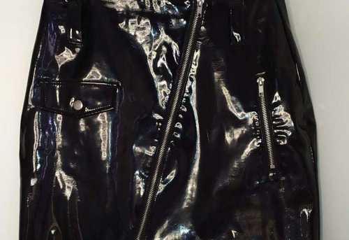 Лаковая юбка H&M