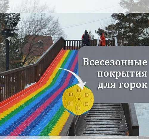 Всесезонное покрытие для горок Сноупласт